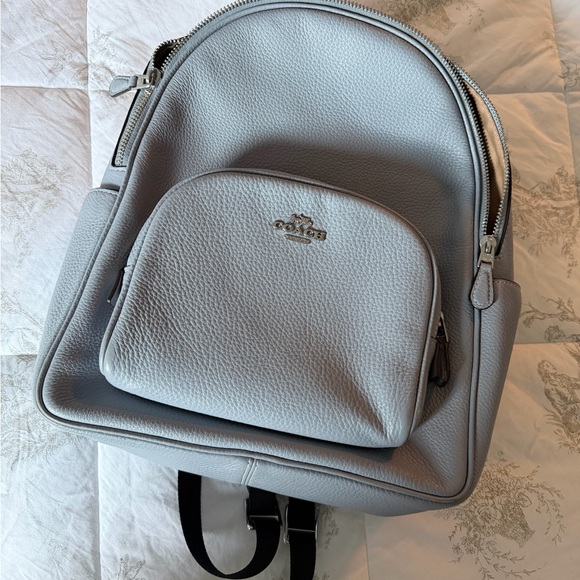 Coach | Bags | Coach Light Blue Leather Backpack Like New | Poshmark